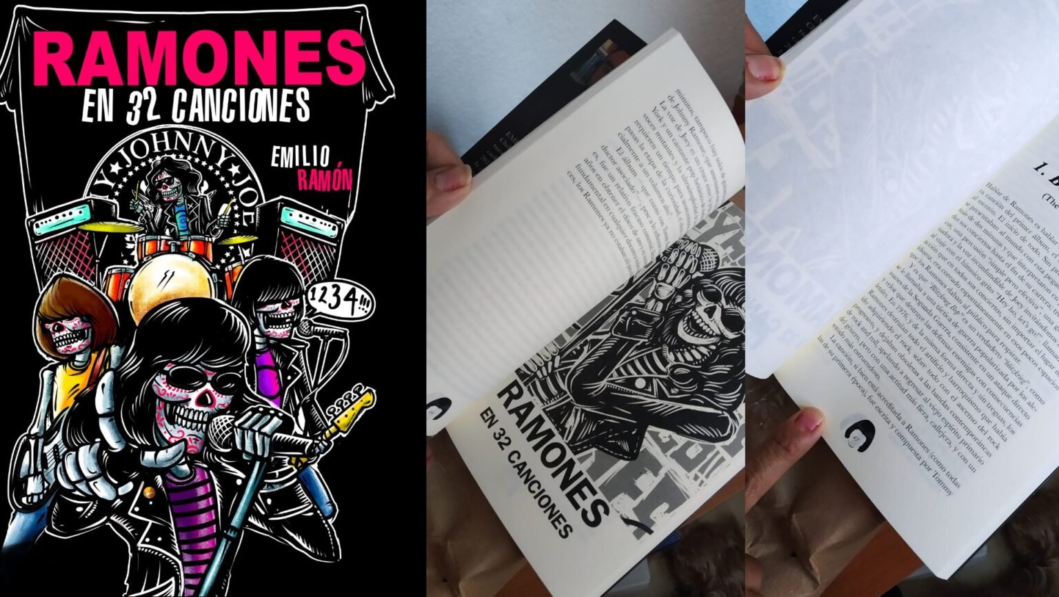 "Ramones en 32 canciones": El libro del chileno Emilio Ramón